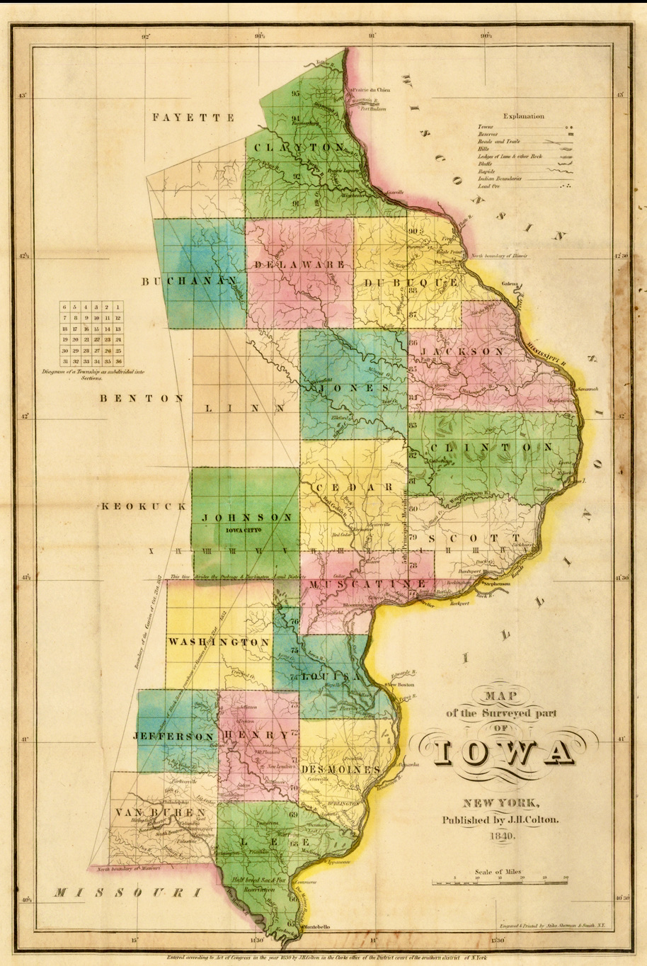 1840iowamap | Our Iowa Heritage