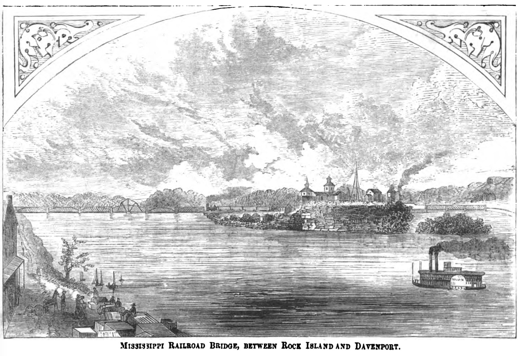 1855-RailroadsMsspiBridgep90 | Our Iowa Heritage