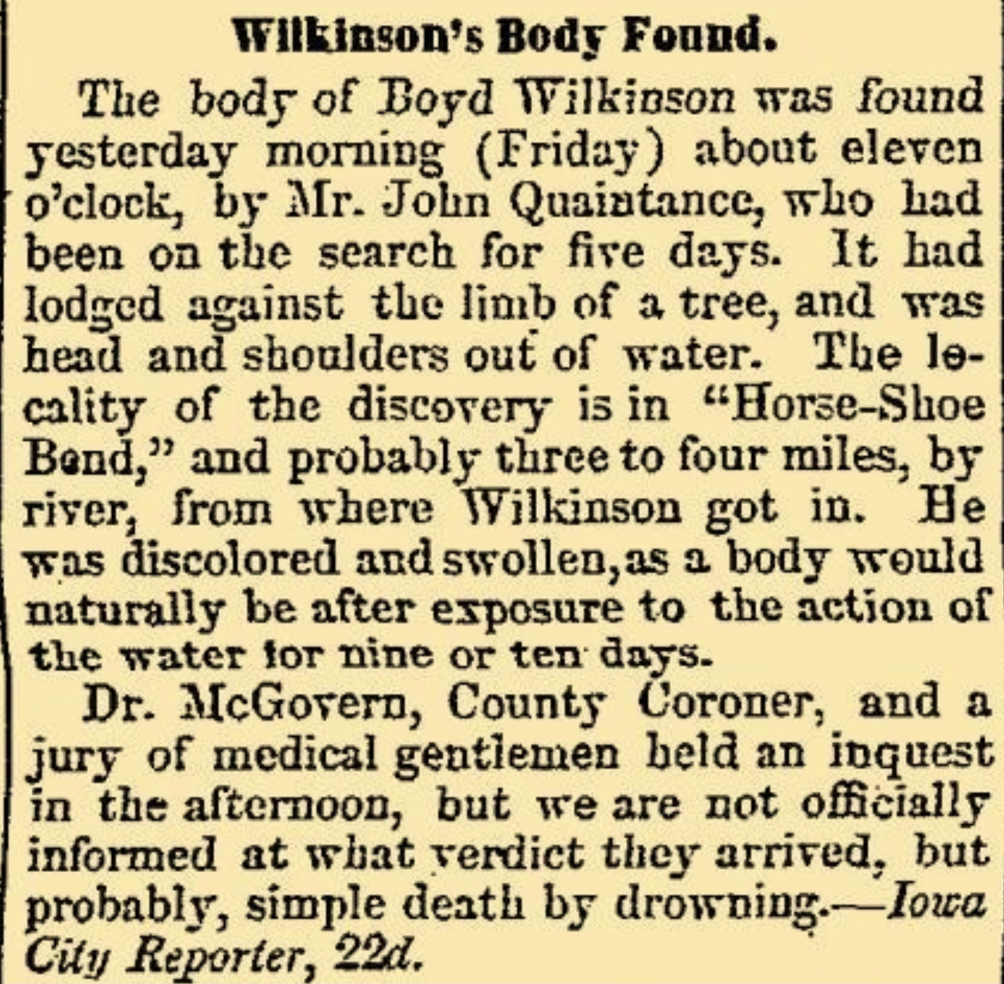 Tracking Down Iowa City’s Boyd Wilkinson. | Our Iowa Heritage