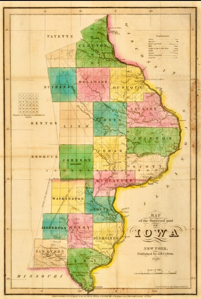 Iowa Territory 1838-1846. | Our Iowa Heritage