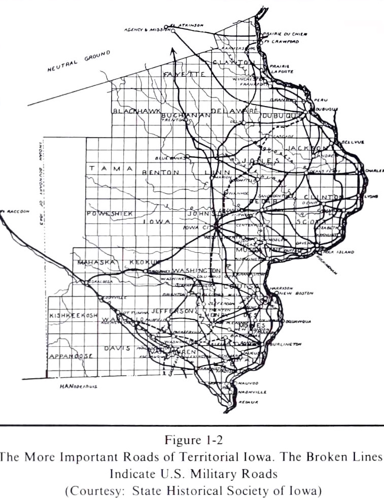 1840roads | Our Iowa Heritage