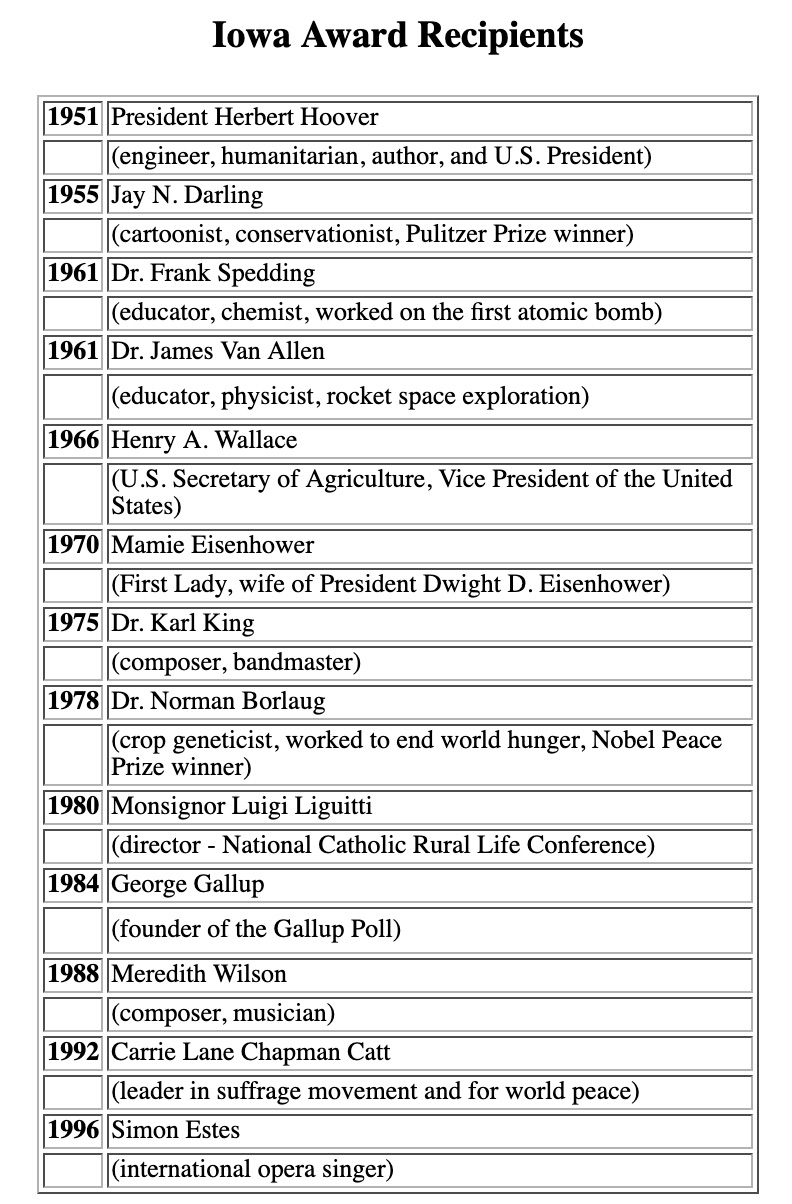 iowaawards | Our Iowa Heritage