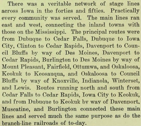 Iowa City: Stage Ready – 1840-1870. | Our Iowa Heritage