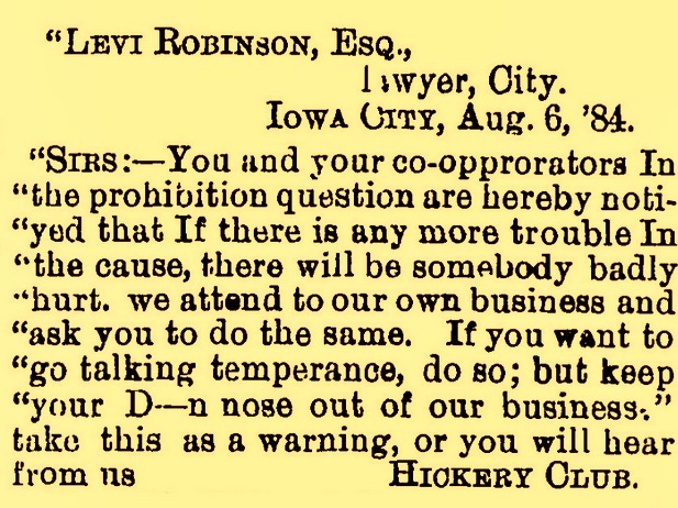warnings | Our Iowa Heritage