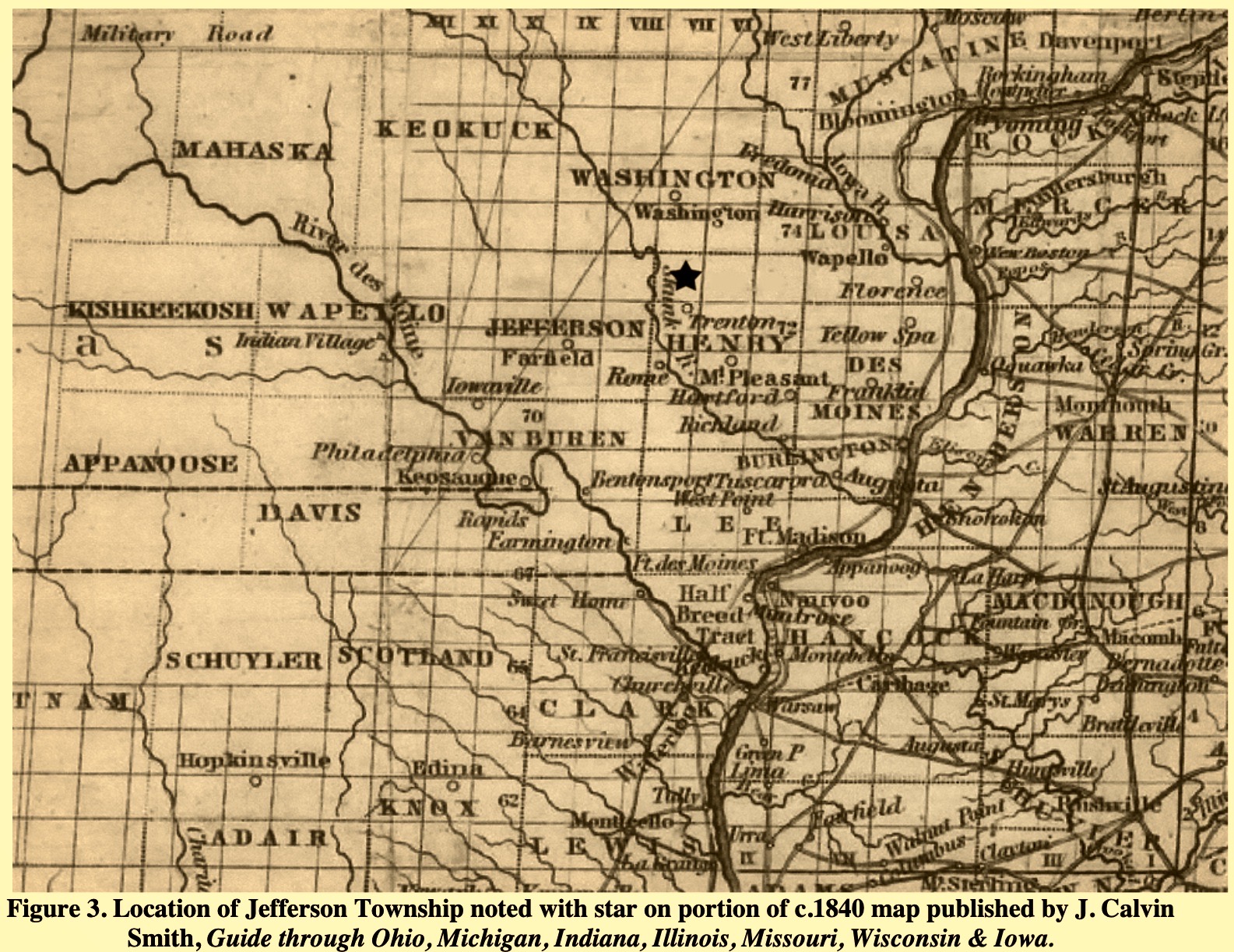 1840map | Our Iowa Heritage
