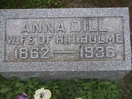 hulme_anna_tombstone | Our Iowa Heritage