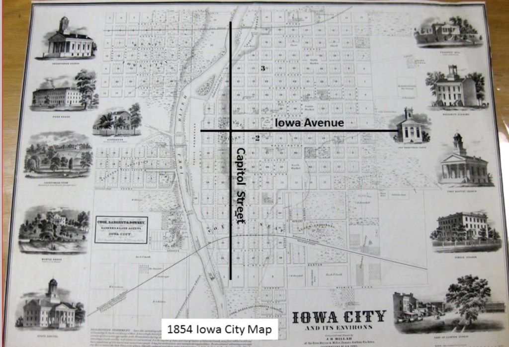 1839 – The Twenty-Four Streets Of Iowa City. | Our Iowa Heritage