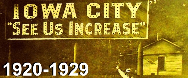 Our Iowa Heritage Index: 1920-1929. | Our Iowa Heritage