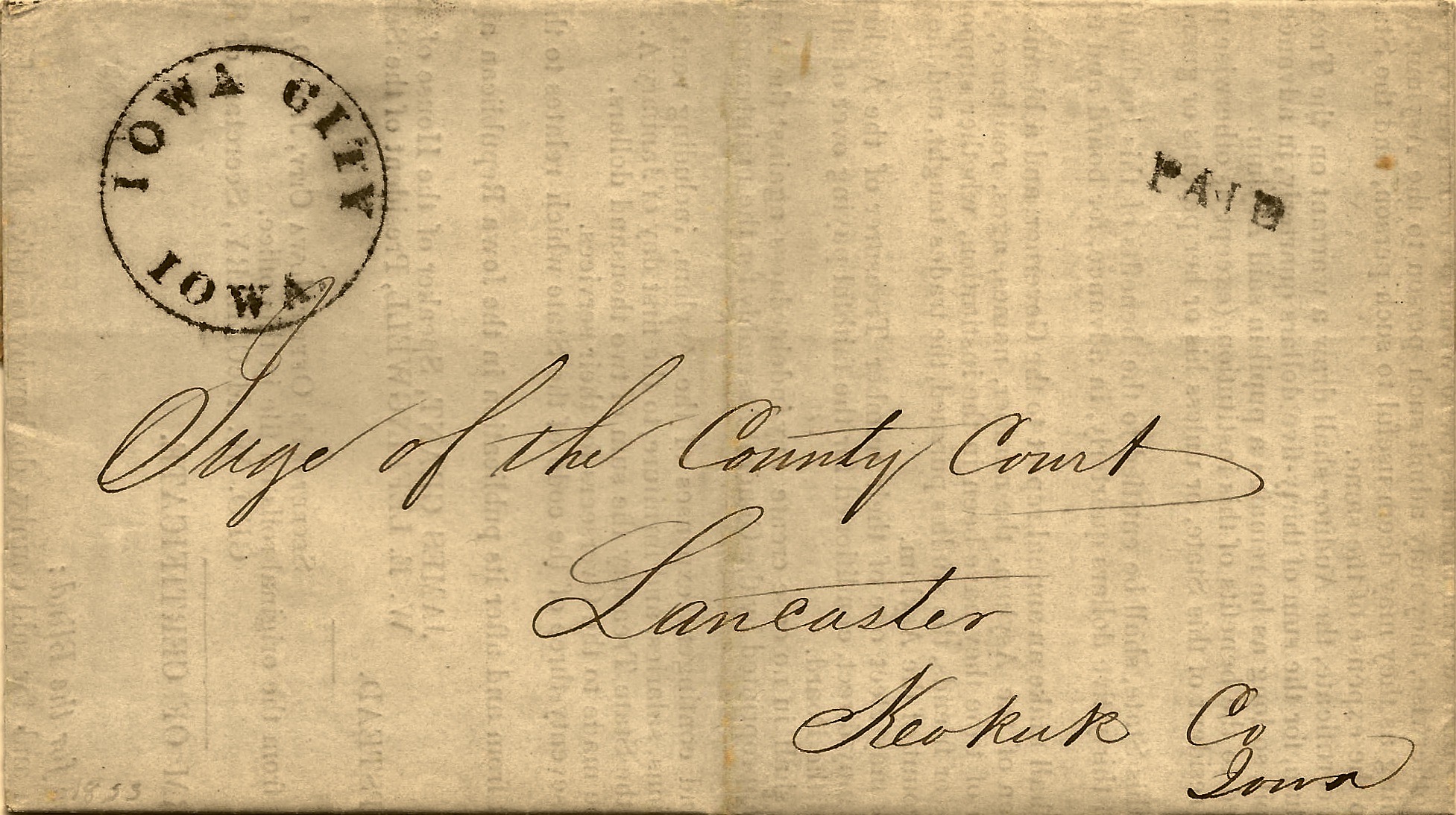 The Jim Petersen Postal Cover Collection. | Our Iowa Heritage