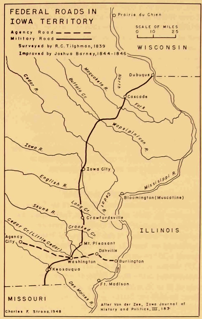On the Road to Iowa City. | Our Iowa Heritage