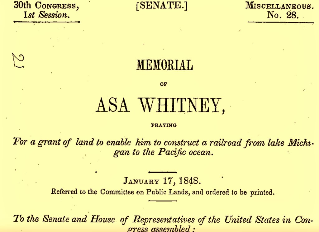 1849 – Iowans Want The Transcontinental Railroad! | Our Iowa Heritage