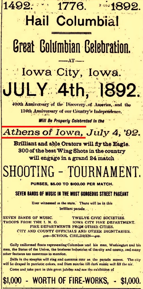 Welcome To Iowa City – Athens Of Iowa. | Our Iowa Heritage