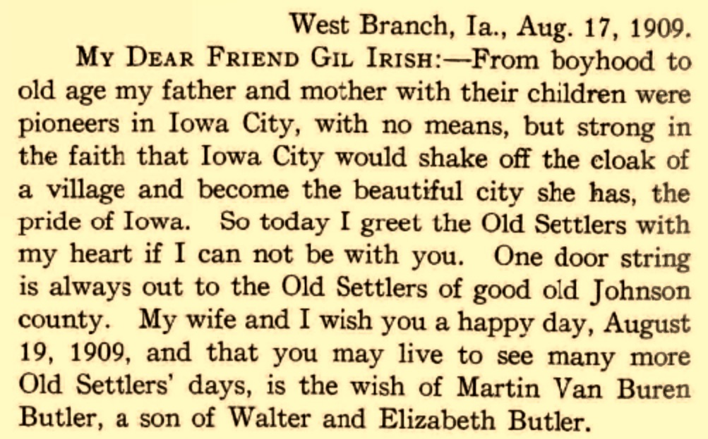 Walter Butler – A True Servant’s Heart. | Our Iowa Heritage