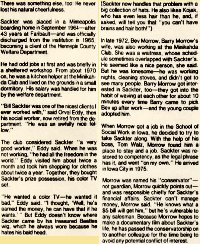 1978 – The Bill Sackter Story. | Our Iowa Heritage