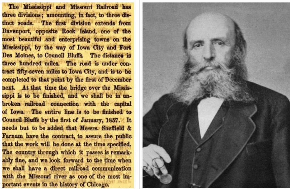 The Mississippi & Missouri Railroad – Volume I – 1845-1855. | Our Iowa ...