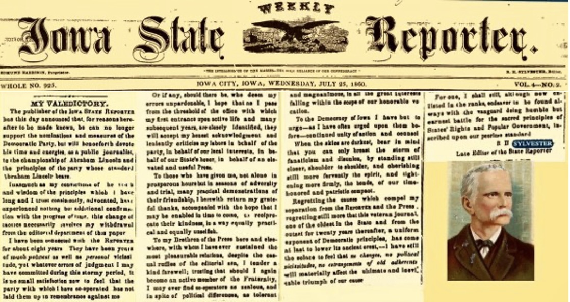 July 25, 1860. | Our Iowa Heritage